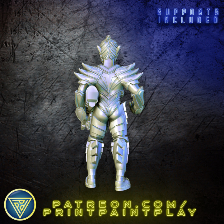 3D Printable Space Drow Death Squad Set by Print Paint Play