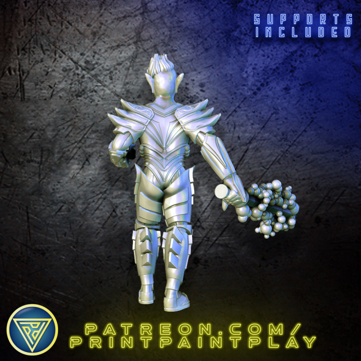 3D Printable Space Drow Death Squad Set by Print Paint Play