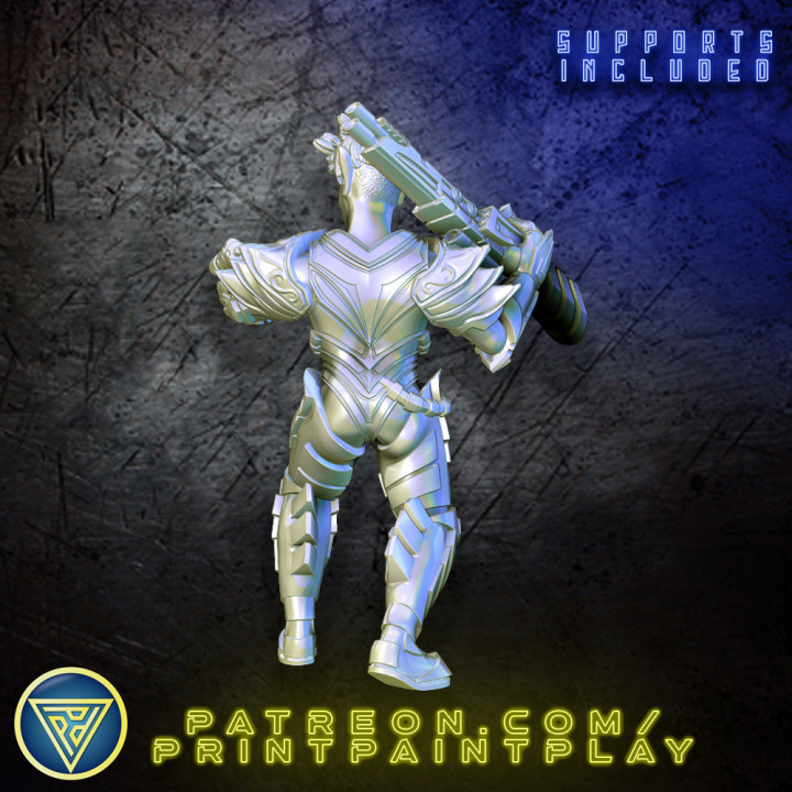 3D Printable Space Drow Death Squad Set by Print Paint Play