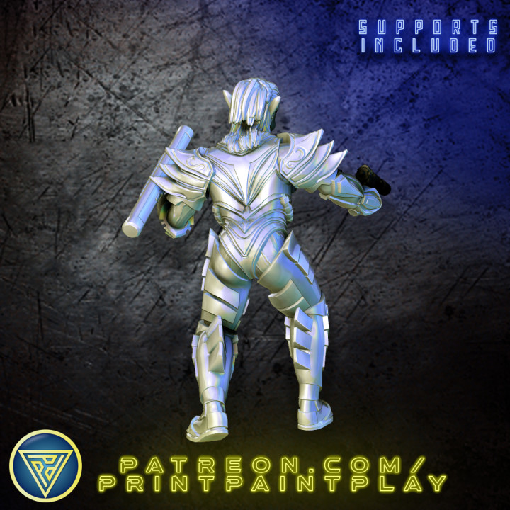 3D Printable Space Drow Death Squad Set by Print Paint Play