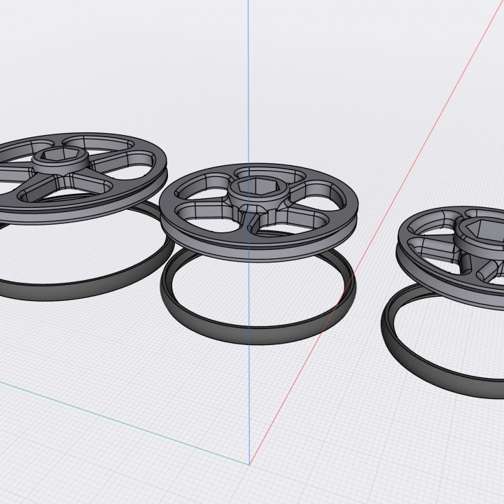 3D Printable Drag Slash Front Runner Wheel by Josh