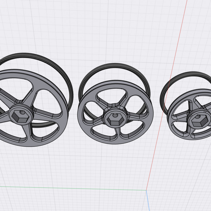 3D Printable Drag Slash Front Runner Wheel by Josh