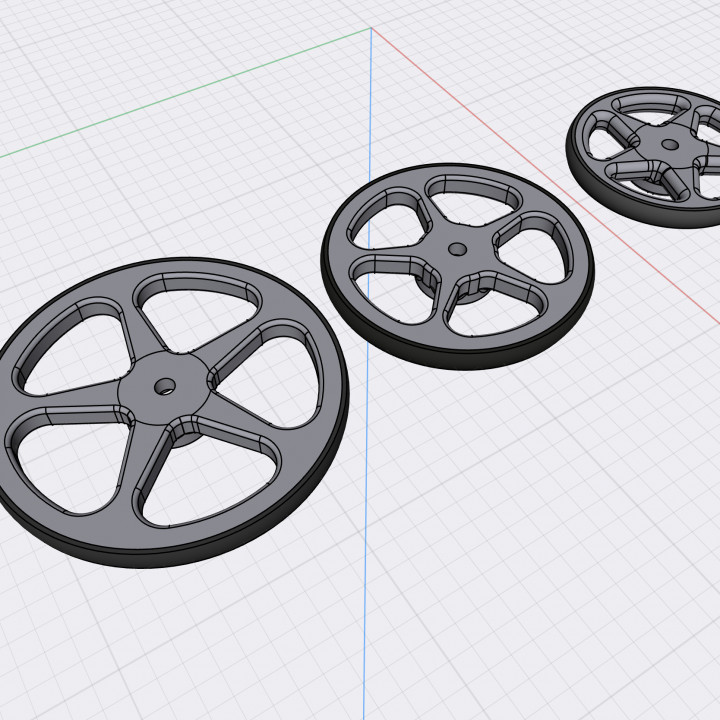 3D Printable Drag Slash Front Runner Wheel by Josh