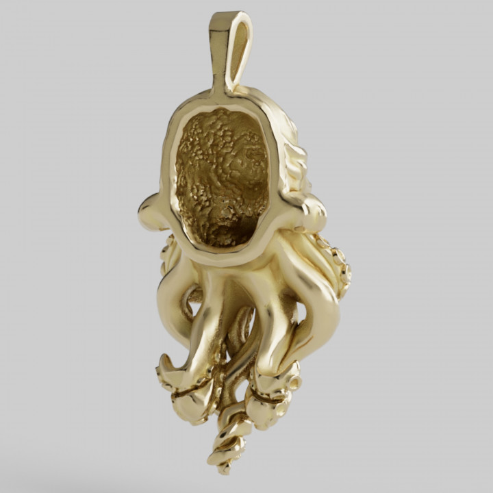 3D Printable Cthulhu pendant - Jewellery - 50mm by Printed Obsession
