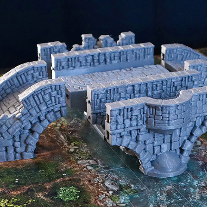 3D Printable Modular Bridge by Black Scrolls Games