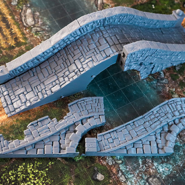 3D Printable Modular Bridge by Black Scrolls Games