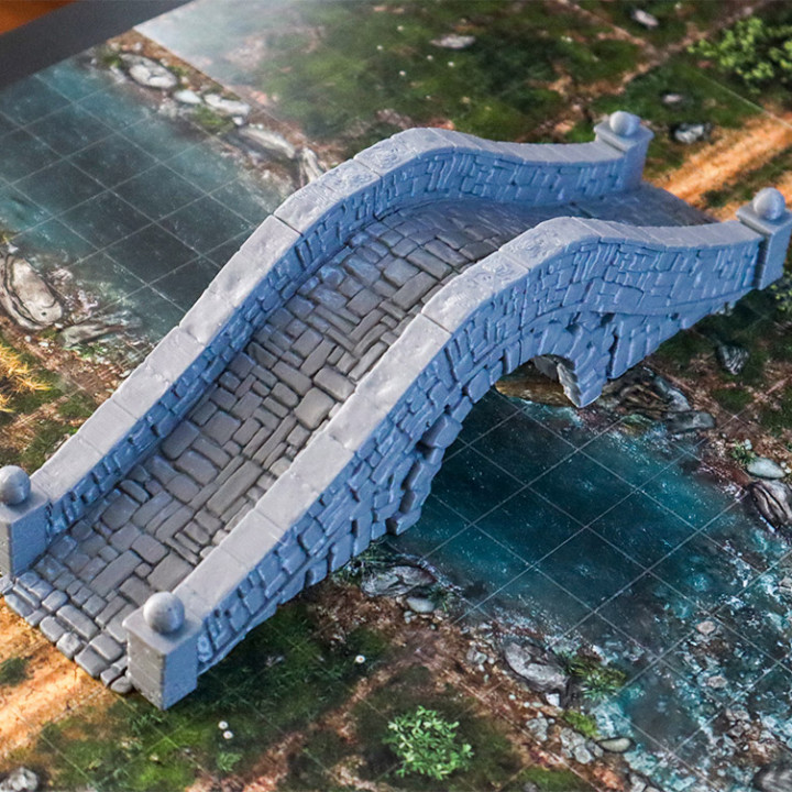 3D Printable Modular Bridge by Black Scrolls Games