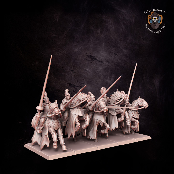 3D Printable Knights Resplendent by Lubart Miniatures