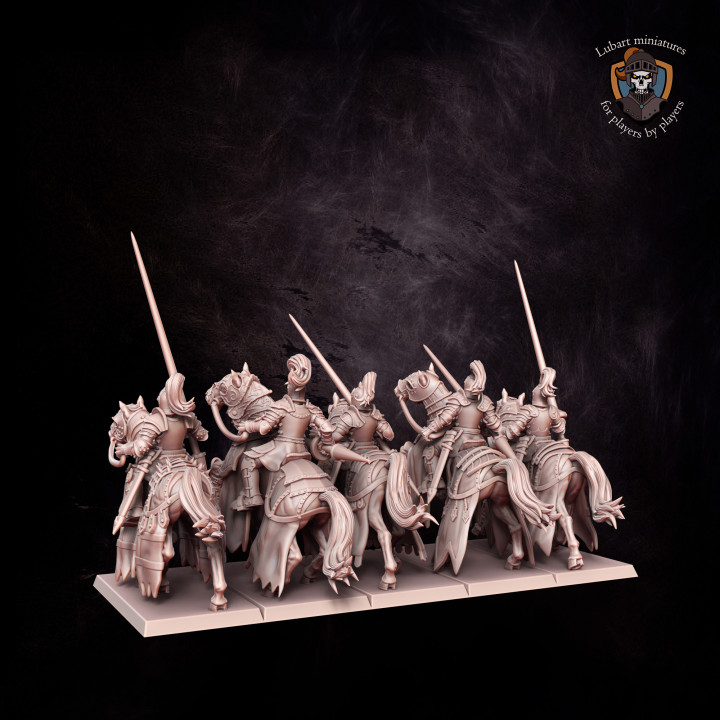 3D Printable Knights Resplendent by Lubart Miniatures