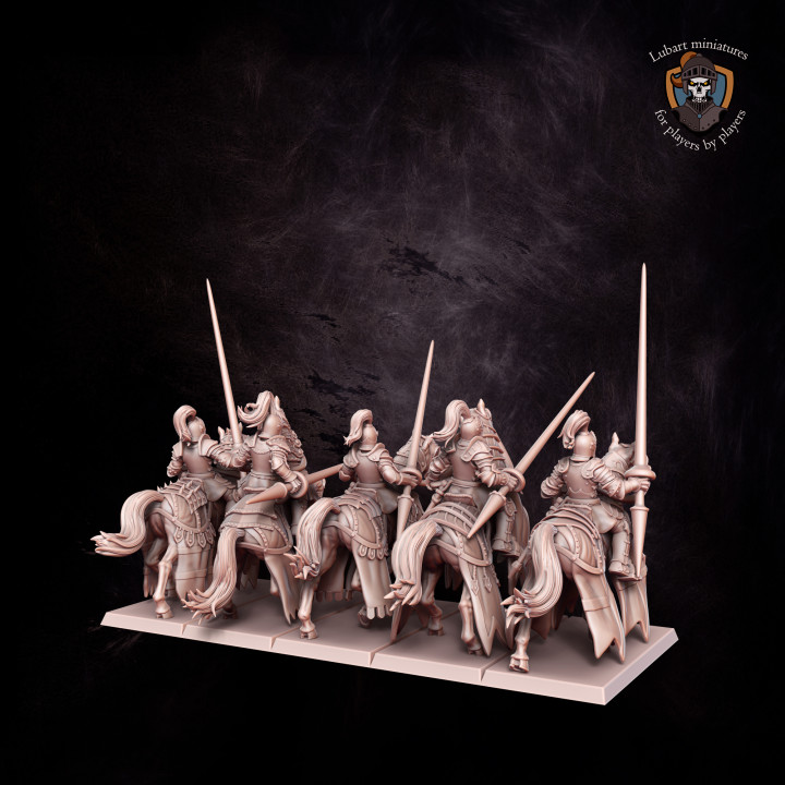 3D Printable Knights Resplendent by Lubart Miniatures
