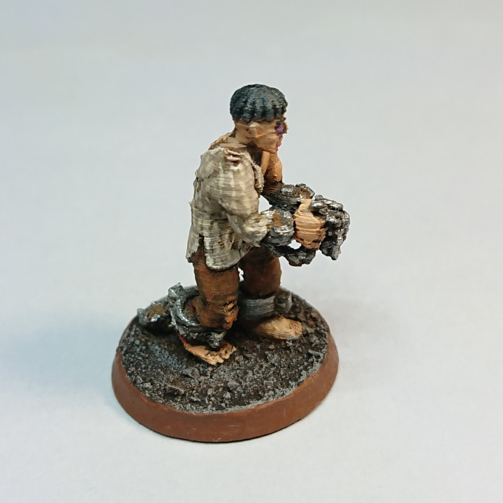 3D Printable Sir Ragnar in chains by Mangouste