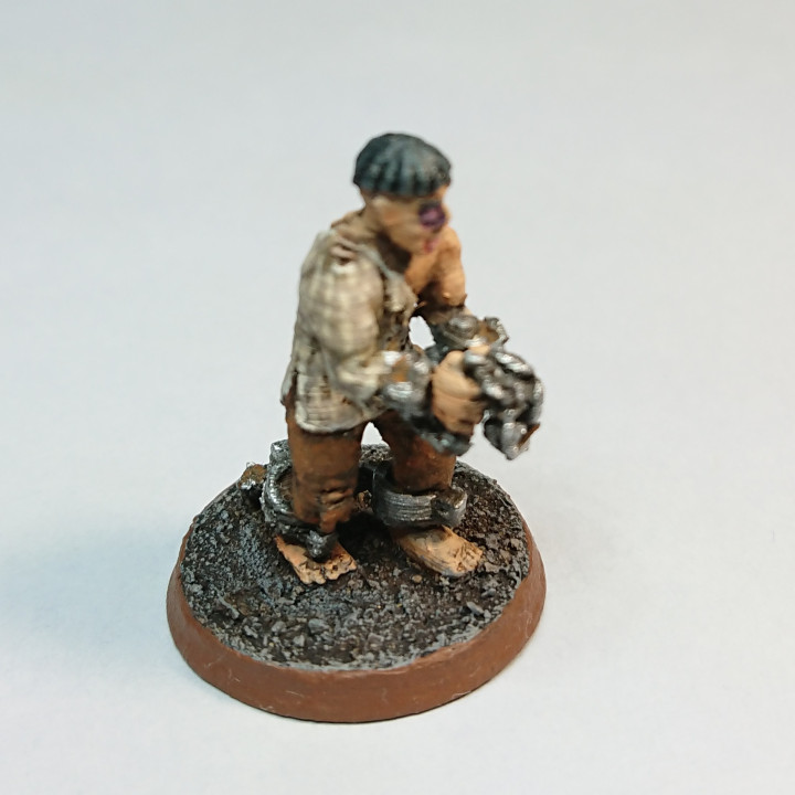 3D Printable Sir Ragnar in chains by Mangouste