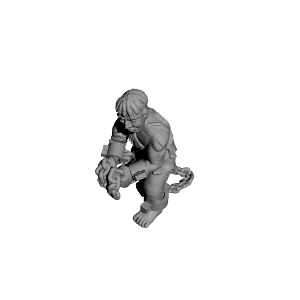 3D Printable Sir Ragnar in chains by Mangouste