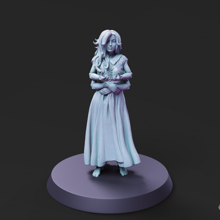 3D Printable Fey Guide Pose 1 - 4 Variants and Pinup by PSMiniatures