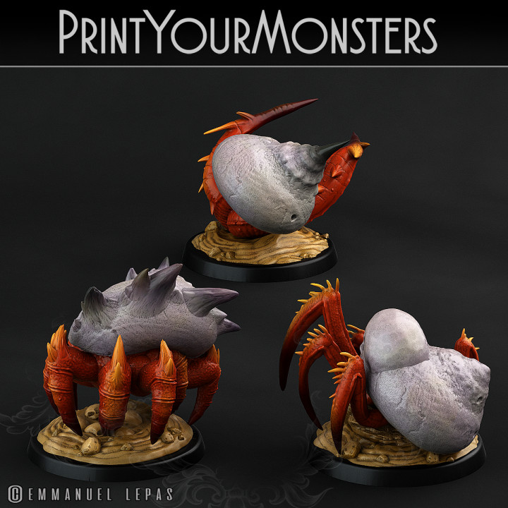3D Printable 3 SNAILS by PrintYourMonsters