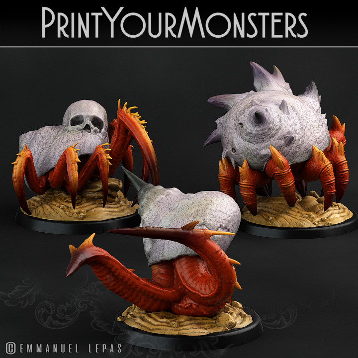 3D Printable 3 SNAILS by PrintYourMonsters