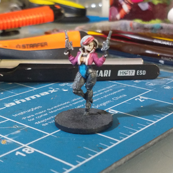 3D Print of Female Gang Member - Veteran by GilieArt