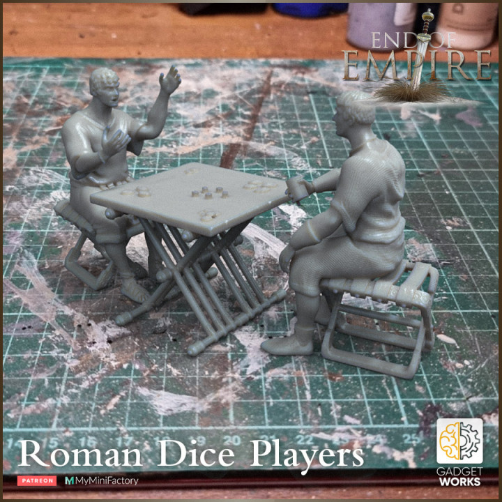 3D Printable Roman Dice Game - End of Empire by Gadgetworks