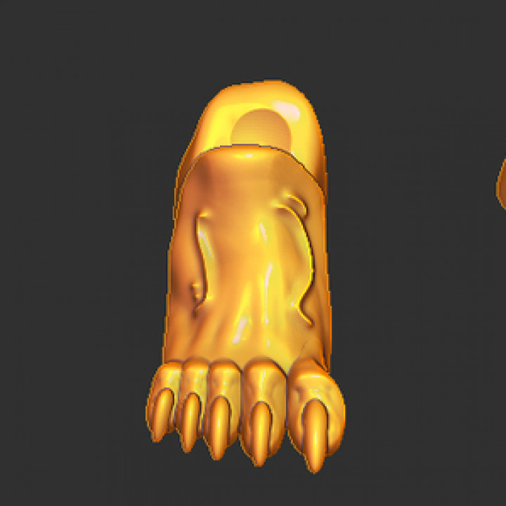 3D Printable Jungle_Troll_Feet by Action Figure Fusion