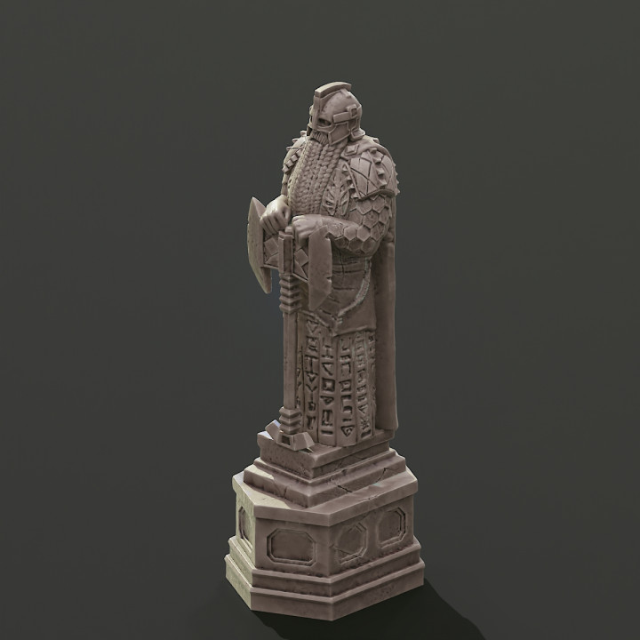 3D Printable Dwarf Statue by TheSurrealFactory