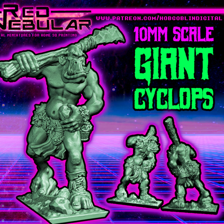 3D Printable Giant Cyclops (10mm scale) by Red Nebular