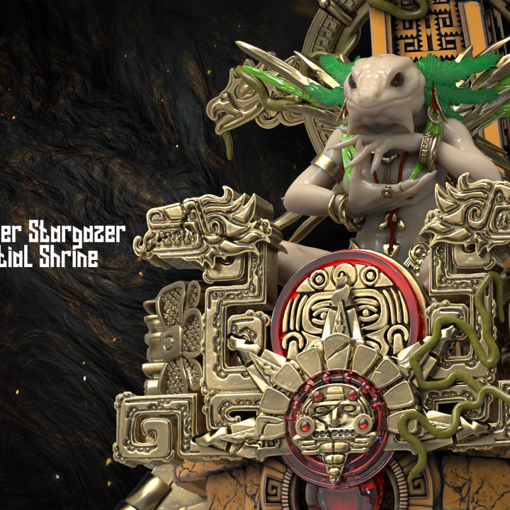 3D Printable Patlee, Salamander Stargazer on Celestial Shrine by Heroes ...