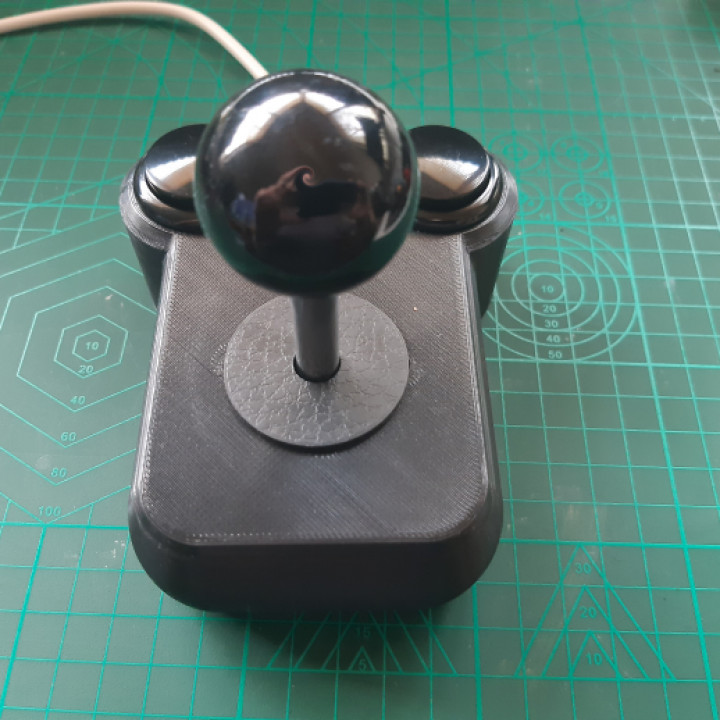3D Printable "The Wide" Retro joystick made from arcade parts -STL ...