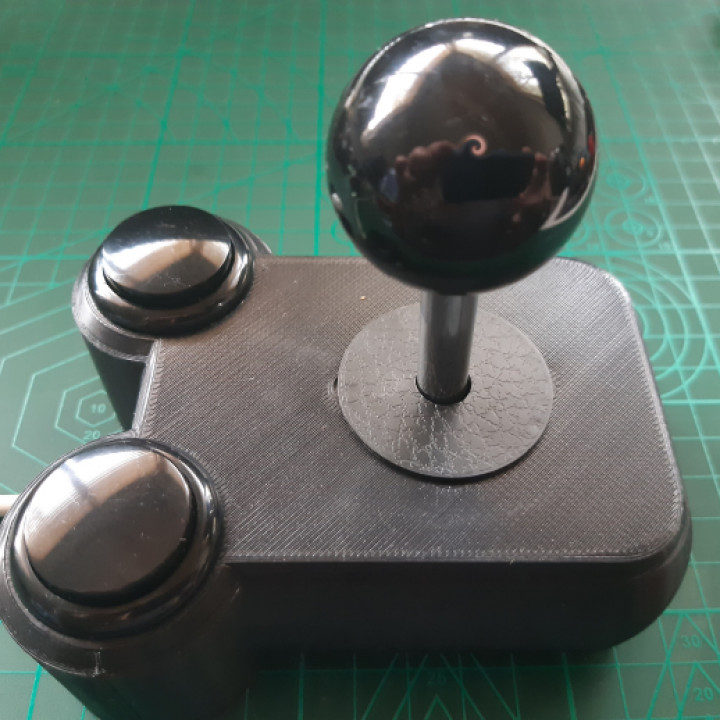3D Printable "The Wide" Retro joystick made from arcade parts -STL ...