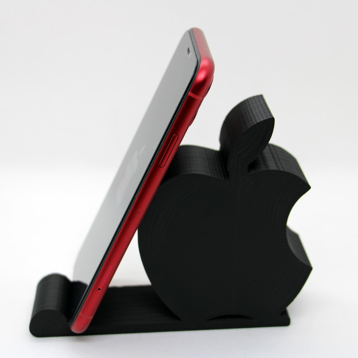 3D Printable Apple logo smartphone support by Corentin Paquet