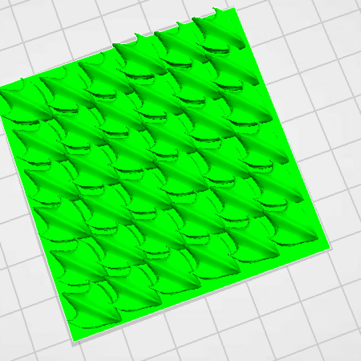3D Printable Shark Skin Denticle Layout by Brian