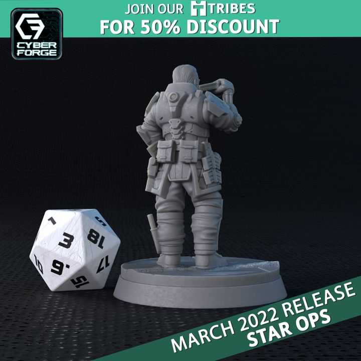 3D Printable Crux - Star Ops - Cyber Forge Miniatures March 2022 by ...