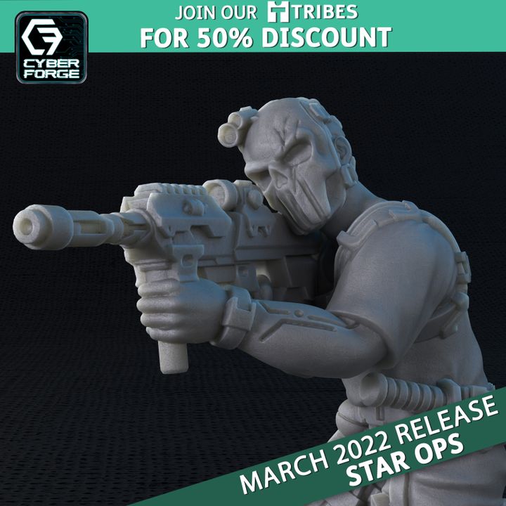 3D Printable Octans - Star Ops - Cyber Forge Miniatures March 2022 by ...