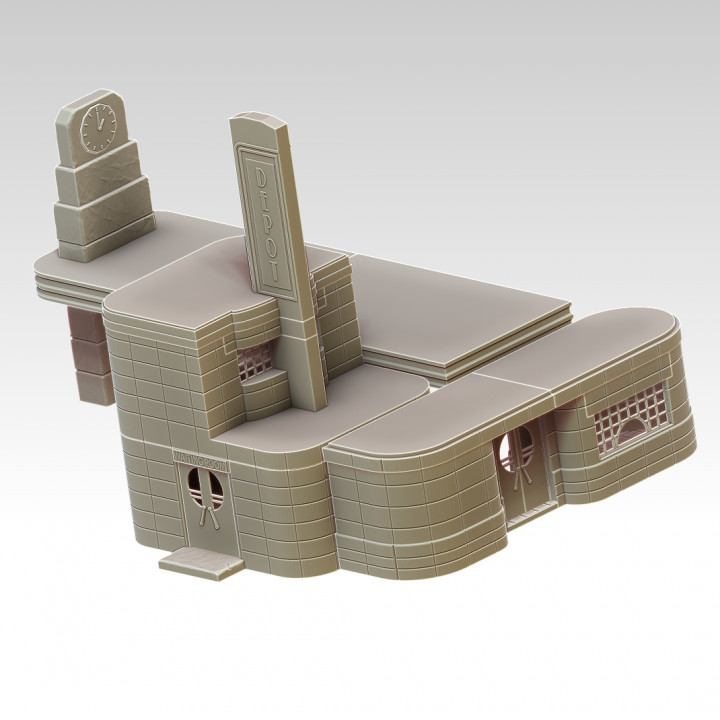 3D Printable Metropolis Bus Depot by Multiverse
