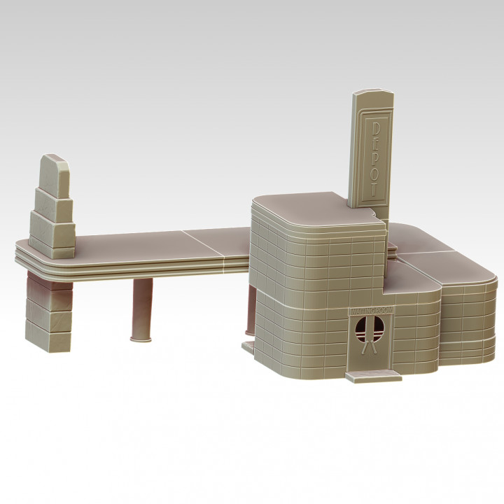 3D Printable Metropolis Bus Depot by Multiverse