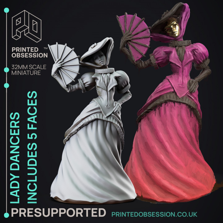 3D Printable Lady of Pox - D&D 12 Model Set - PRESUPPORTED - 32mm Scale ...