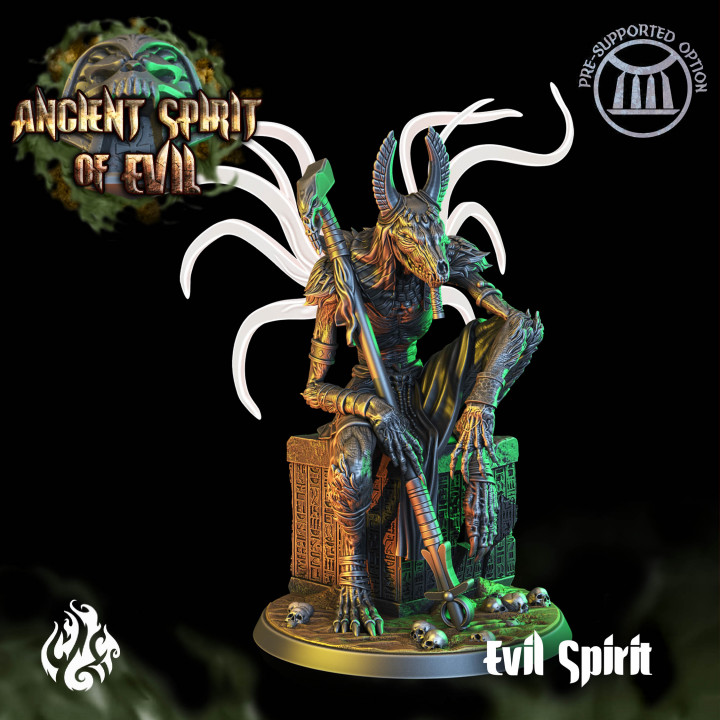 3D Printable Ancient Spirit of Evil by Crippled God Foundry