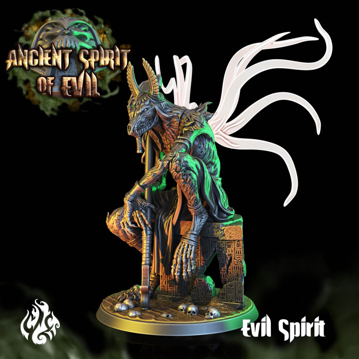3D Printable Ancient Spirit of Evil by Crippled God Foundry