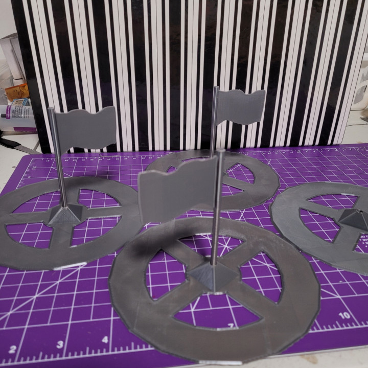 3D Printable Objective Markers with Flags by Jacob Wiens
