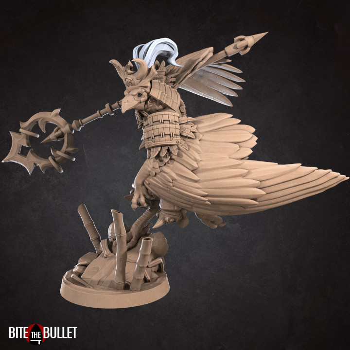 3D Printable Tengu, Exiled Monk (2 Versions) by Bite the Bullet