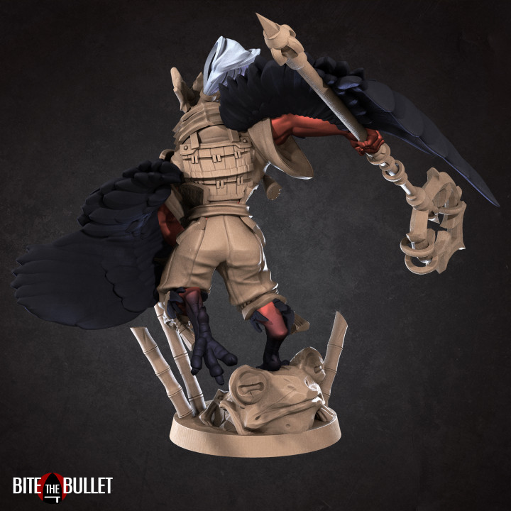 3D Printable Tengu, Exiled Monk (2 Versions) by Bite the Bullet