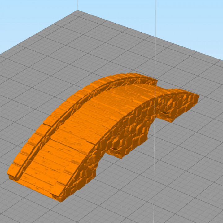 3D Printable Large stone bridge - Hobbit medieval scenery terrain ...