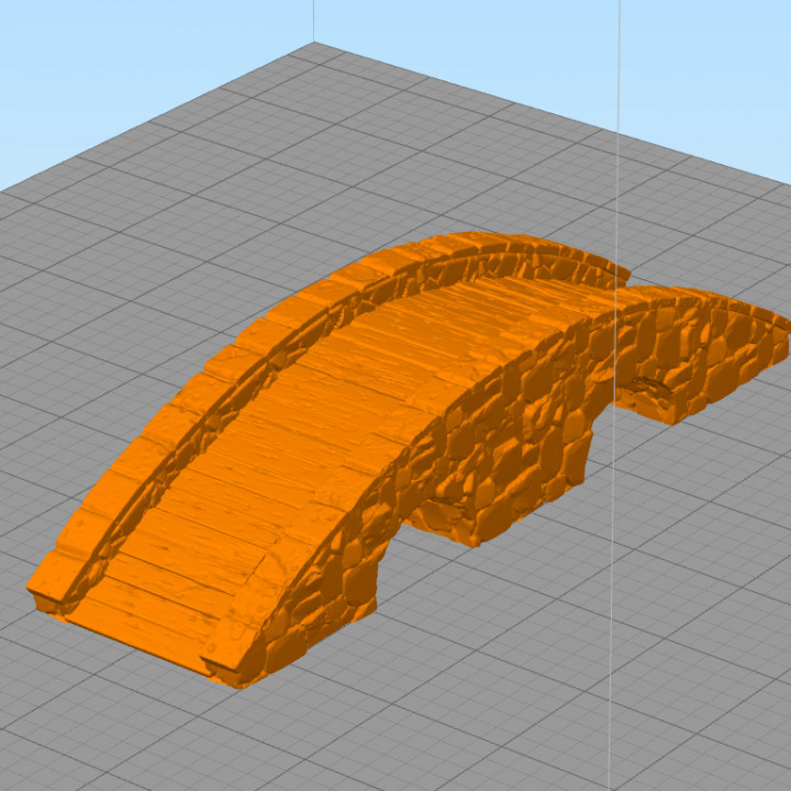 3D Printable Large stone bridge - Hobbit medieval scenery terrain ...