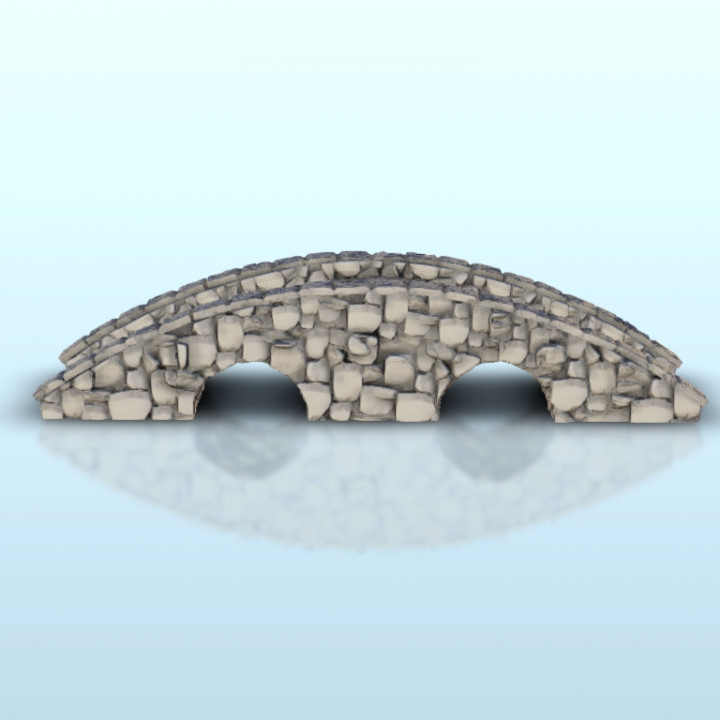 3D Printable Large stone bridge - Hobbit medieval scenery terrain ...