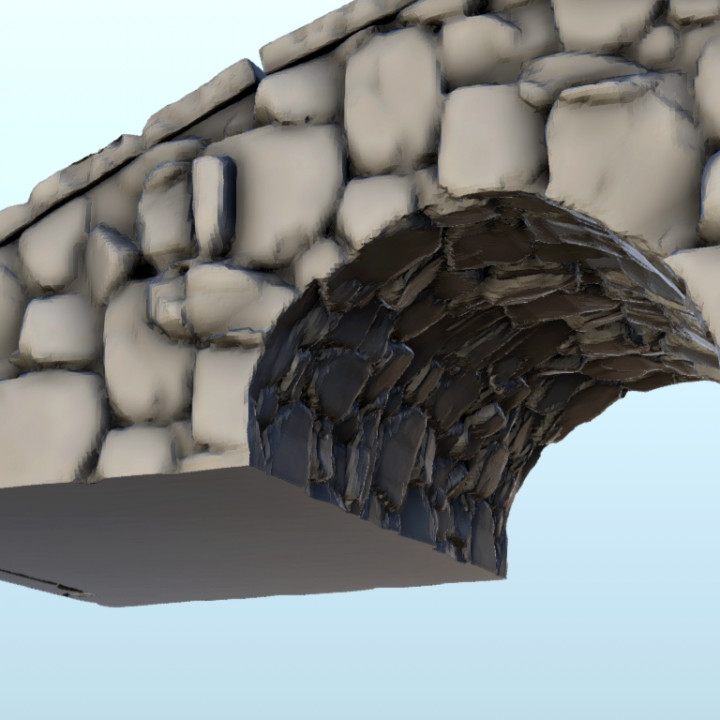 3D Printable Large stone bridge - Hobbit medieval scenery terrain ...