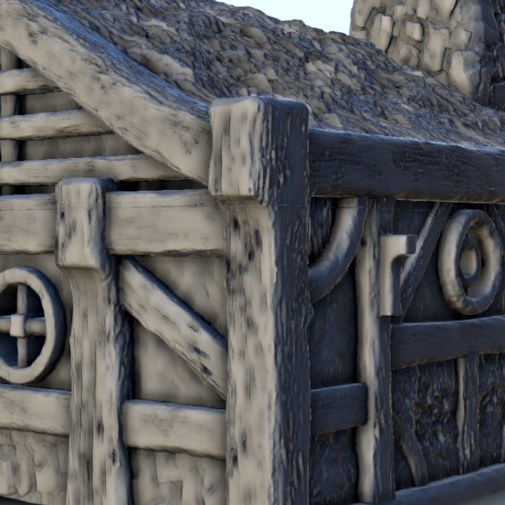 3D Printable House 2 - Hobbit medieval scenery terrain wargame by ...