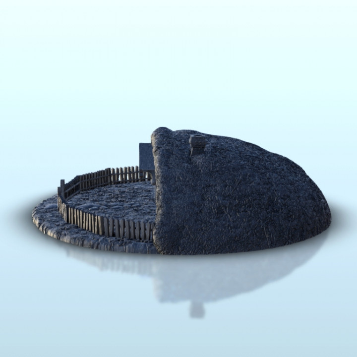 3D Printable Hobbit hole 4 - Hobbit medieval scenery terrain wargame by ...