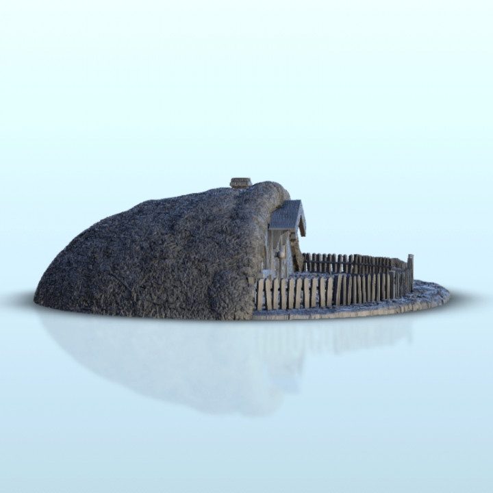 3D Printable Hobbit hole 4 - Hobbit medieval scenery terrain wargame by ...