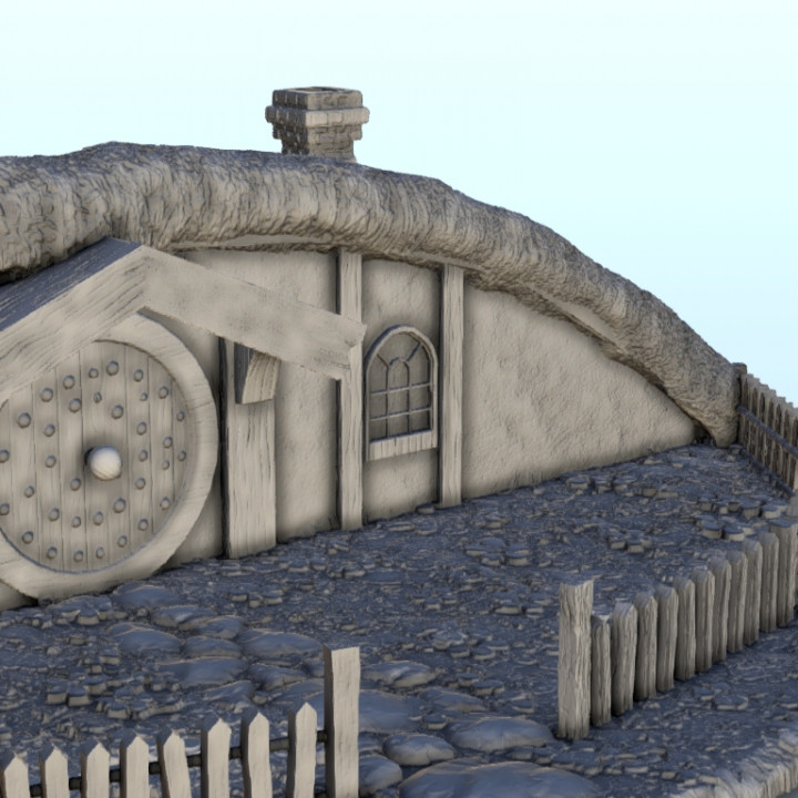 3D Printable Hobbit hole 4 - Hobbit medieval scenery terrain wargame by ...