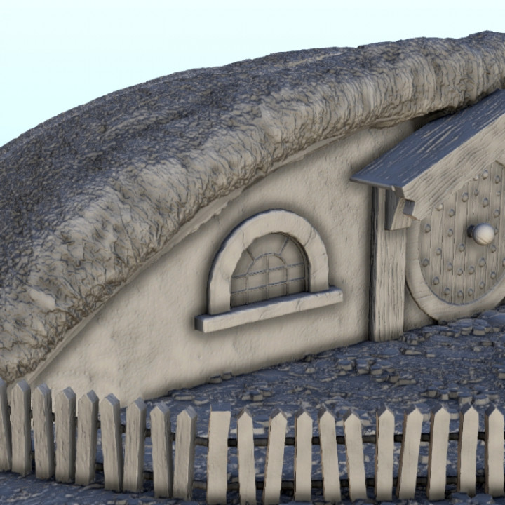 3D Printable Hobbit hole 4 - Hobbit medieval scenery terrain wargame by ...