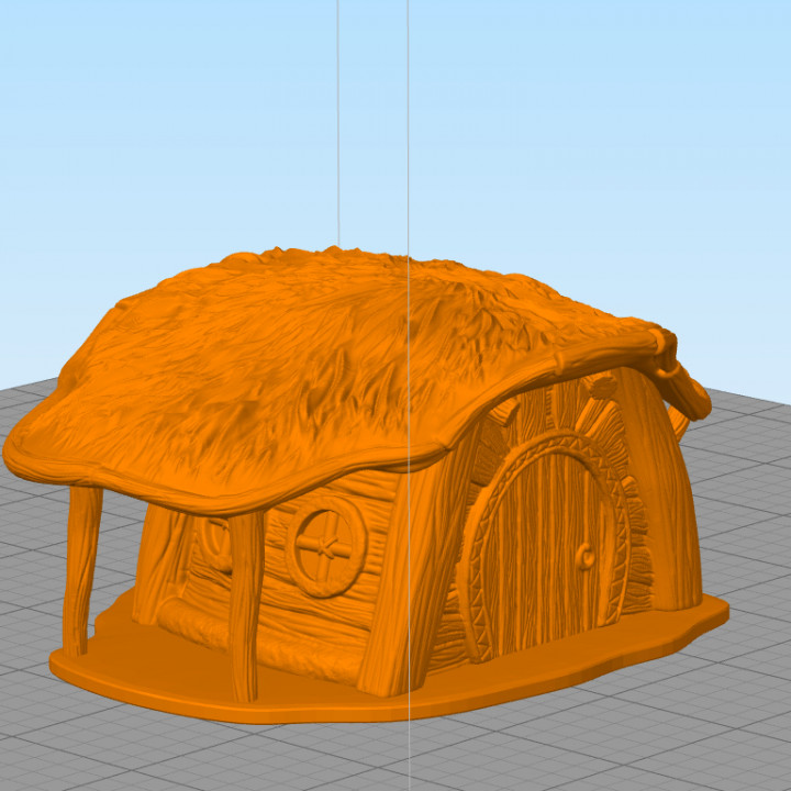 3D Printable Small hobbit hole 6 - Hobbit medieval scenery terrain ...